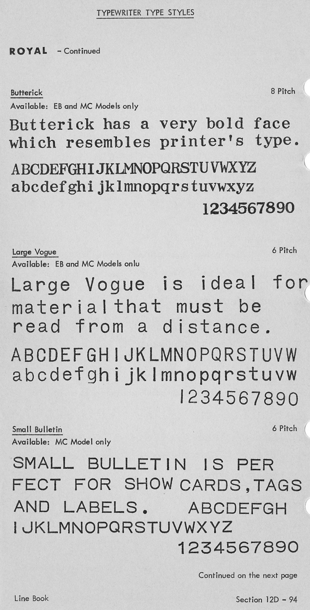 1967 WOMDA Typewriter Typefaces: Royal Fonts – To Type, Shoot Straight ...